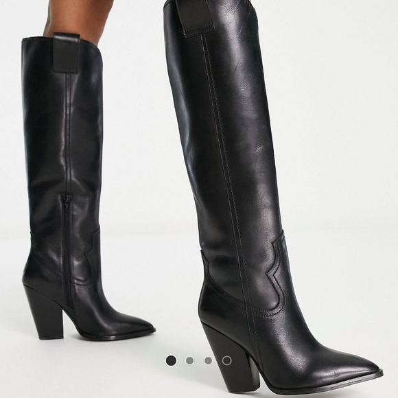 ASOS | Shoes | Asos Knee High Cowboy Boots | Poshmark